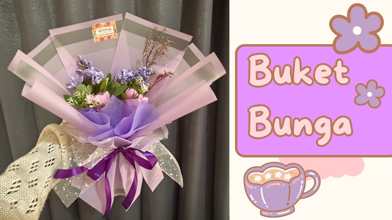DIY Buket Bunga Artificial Mudah Simpel || Cara Membuat Bunga ...