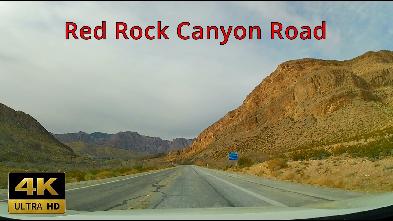 Red Rock Canyon Road scenic drive Northbound February 2024 (4K) - YouTube