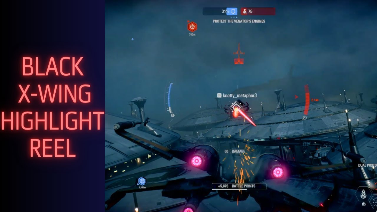 Black X-Wing Highlight Reel - YouTube