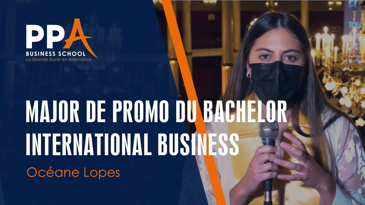 PPA | Interview de Océane Lopes, Major du Bachelor International ...