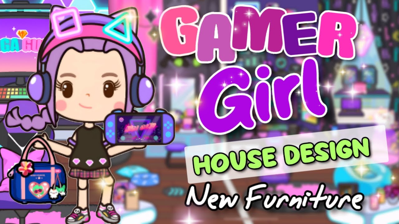 Miga World GAMER GIRL👾🎮 HOUSE DECORATIONS|PURPLE NEW FURNITURES| Miga ...