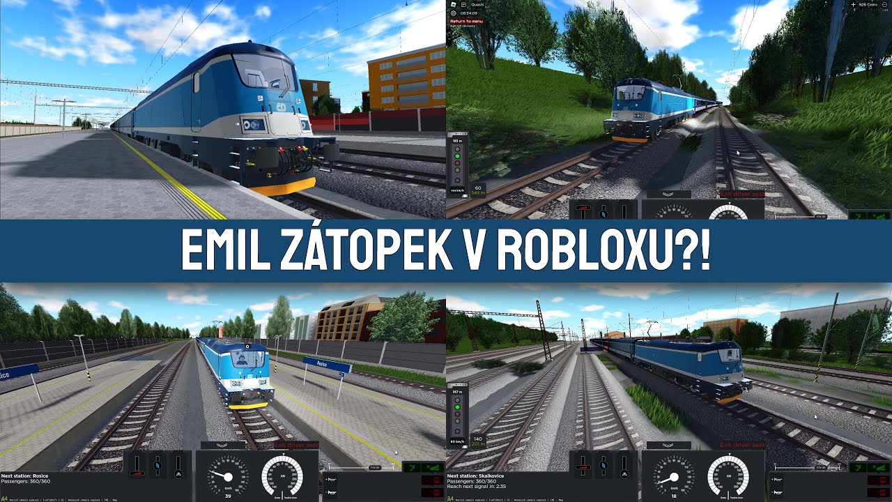 Další Emil Zátopek v Robloxu?! Train Sim | Roblox - YouTube