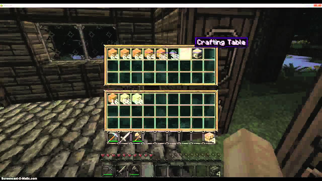 Minecraft Tutorial:How to make stone bricks and clean stone - YouTube