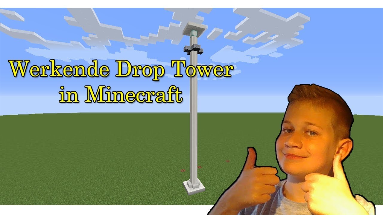 Minecraft | Command Tutorial - Drop Tower (Nederlands/Dutch) [1.11/1.12 ...