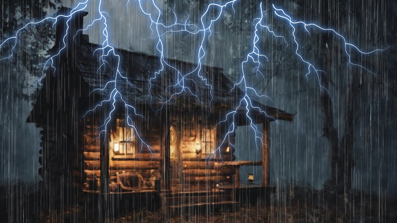 Sleep Instantly with Heavy Rainstorm & Powerful Thunder Sounds Covering ...