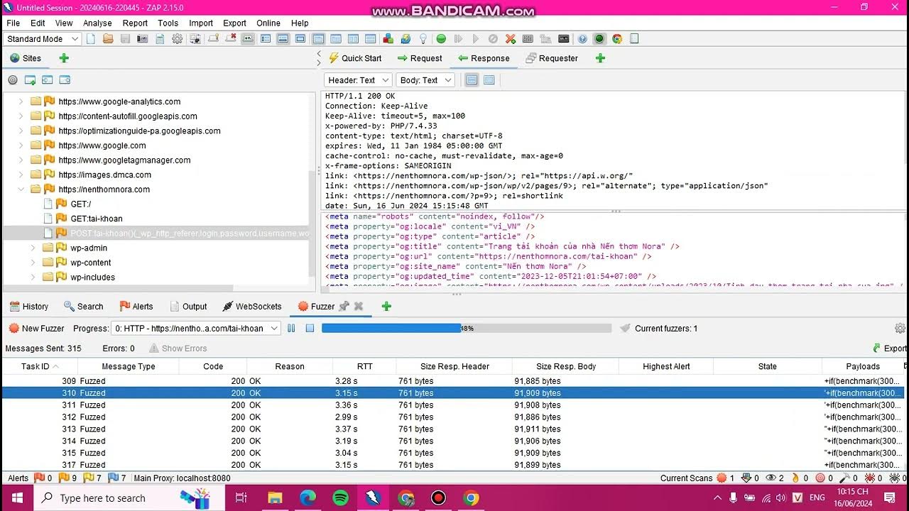 Kịch bản 3: Tấn công SQL Injection sử dụng OWASP ZAP FUZZER (Nhóm 21-KTPM) - YouTube