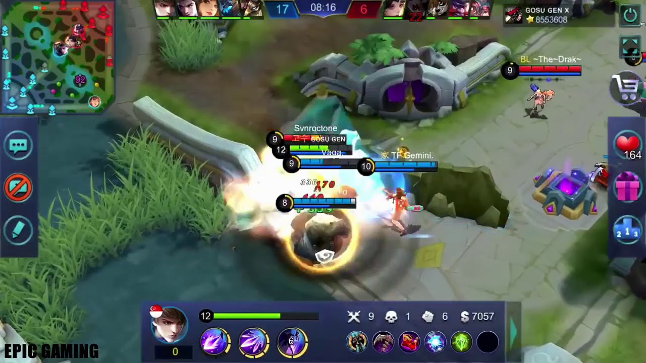 TOP 1 GLOBAL Gusion by GOSU GEN X-SAVAGE MODE ON-Mobile Legend - YouTube