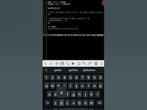 Jogando com a máquina PYTHON!!! pt2 #python #celular #code #html #css #javascript - YouTube