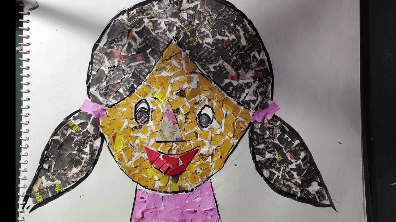 A Paper Collage |Time Lapse Art | for students - YouTube