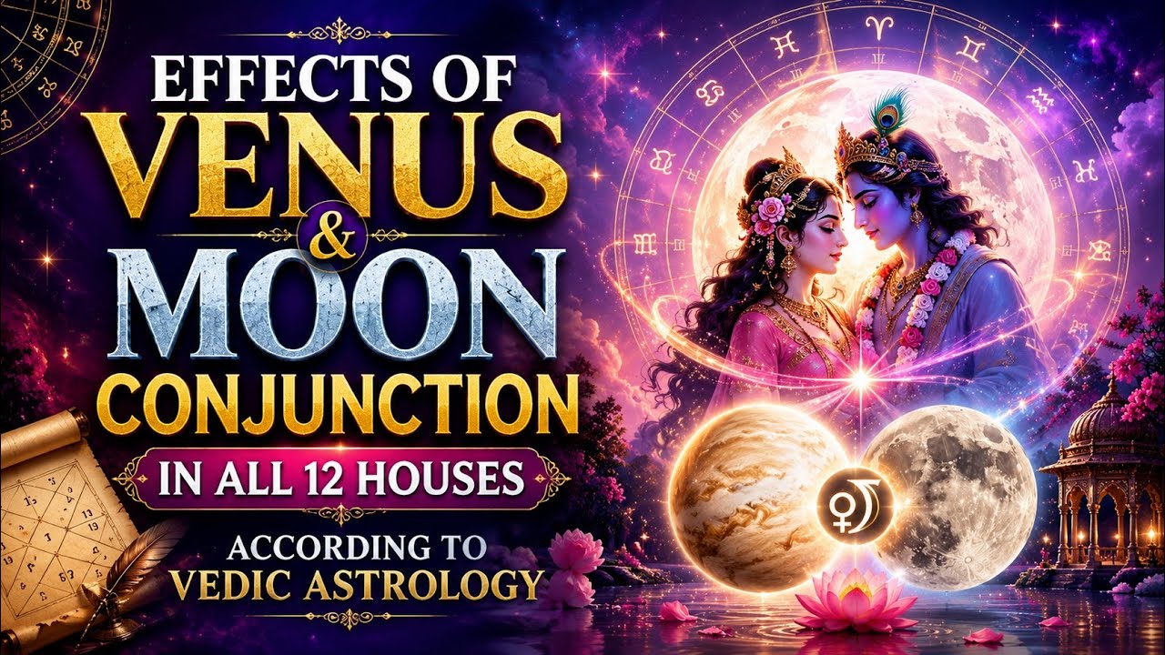 Effects Of Venus Moon Conjunction In All 12 Houses According Vedic ...