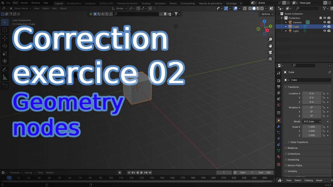 Correction d'exercice 02 | Geometry nodes - YouTube