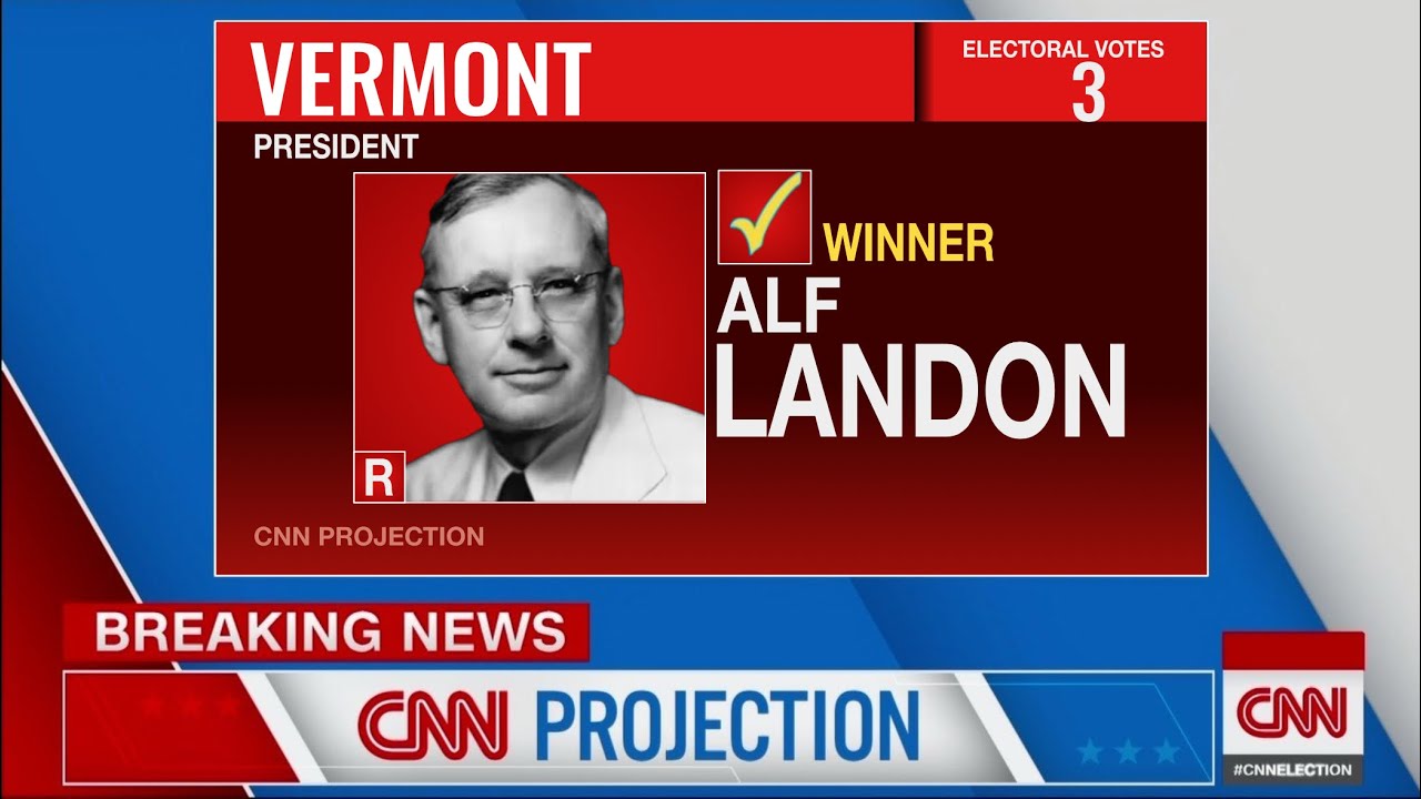 Election Night 1936: Franklin Roosevelt Vs Alf Landon - YouTube