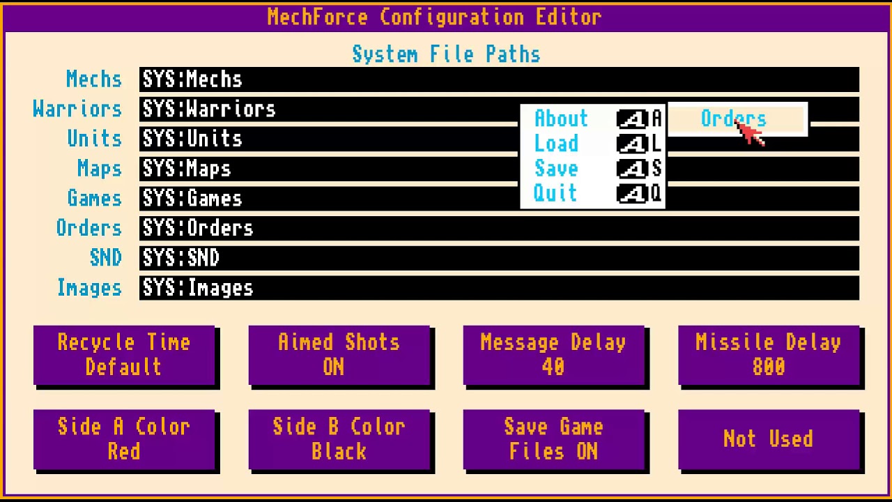AMIGA PROBLEM MechForce v3 71 Game similar to BattleTech By Ralph H ...