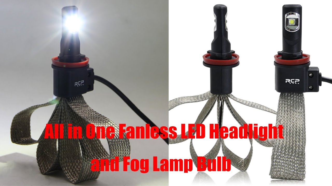 All in One Fanless LED Headlight Conversion Kit and Fog Lamp Bulb with ...