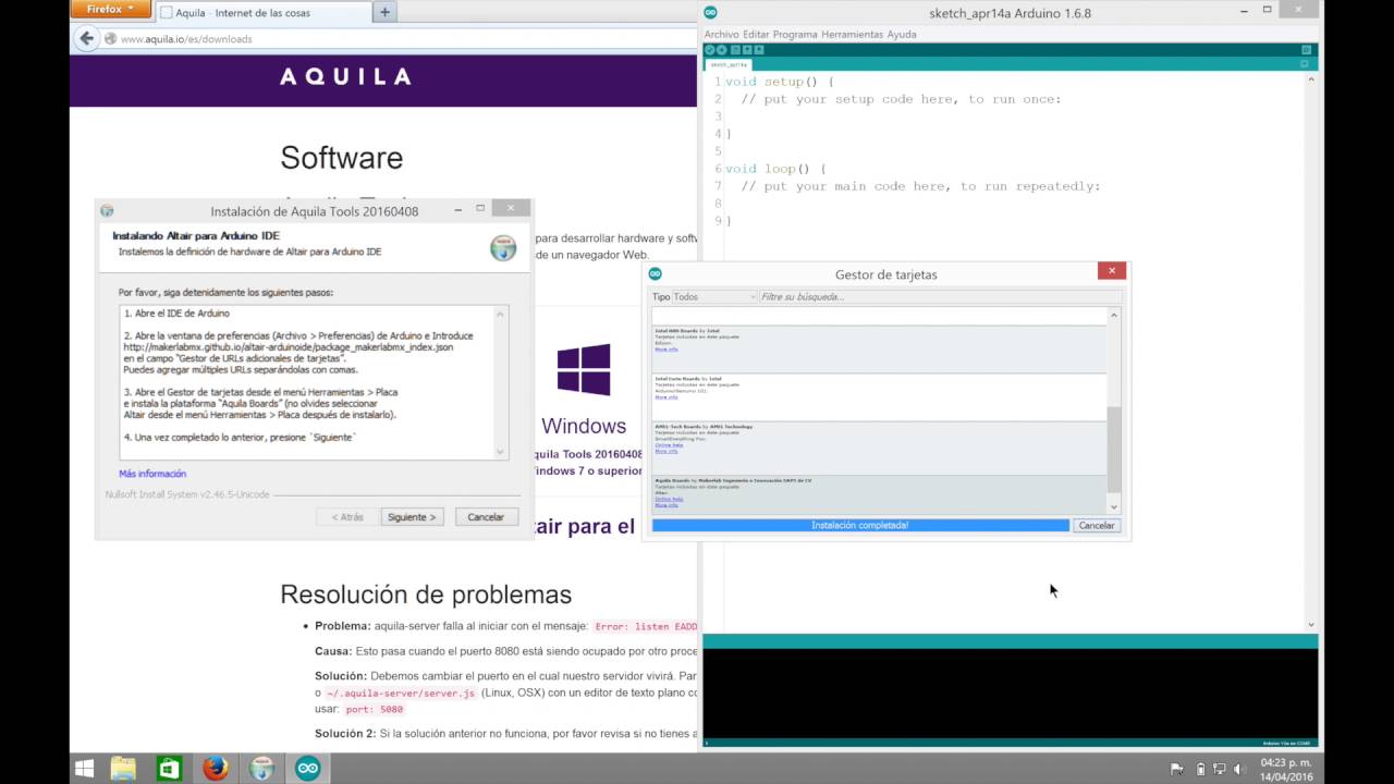 Instalación Software Aquila Windows Abril 2016 (Actualizado) - YouTube