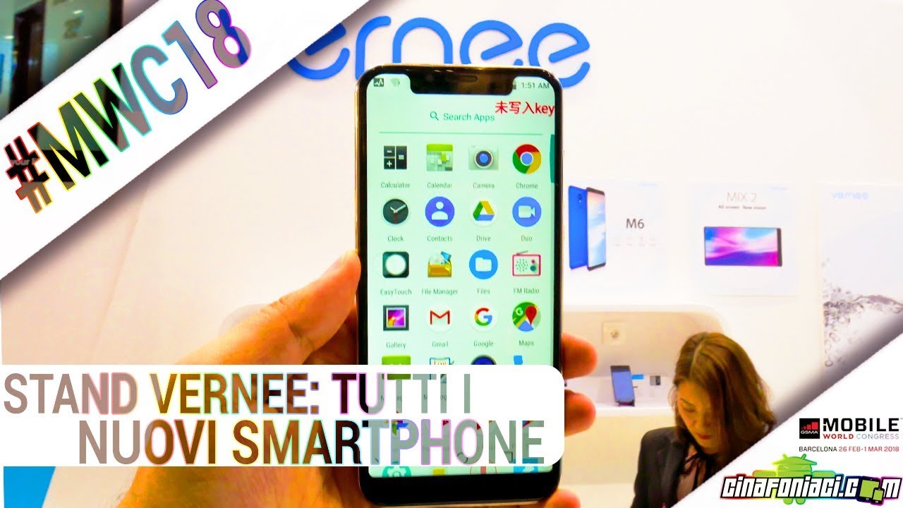 Stand VERNEE : M7 con NOTCH e RICARICA WIRELESS, M6 con display 18:9 e ...