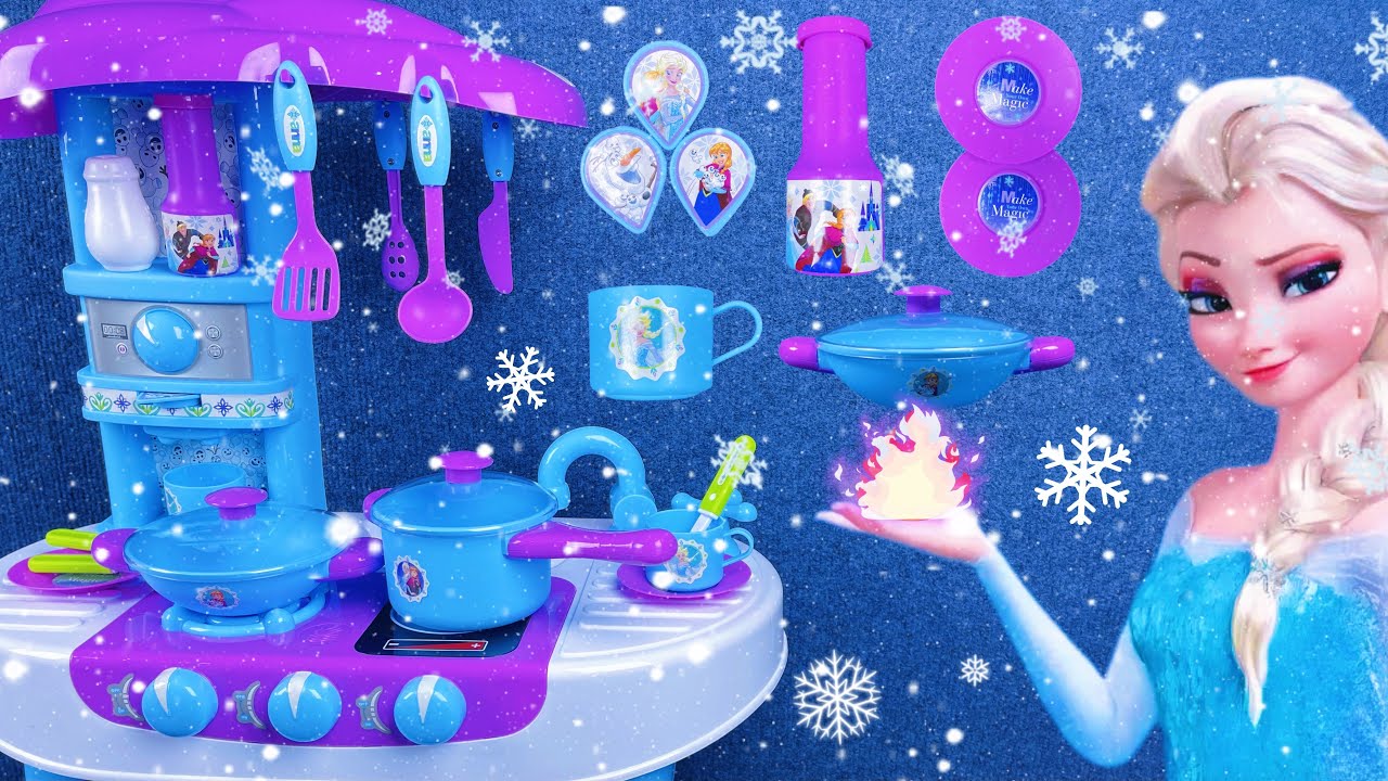 7 Minutes Satisfying with Unboxing Frozen Elsa Kitchen Cooking Toys ...