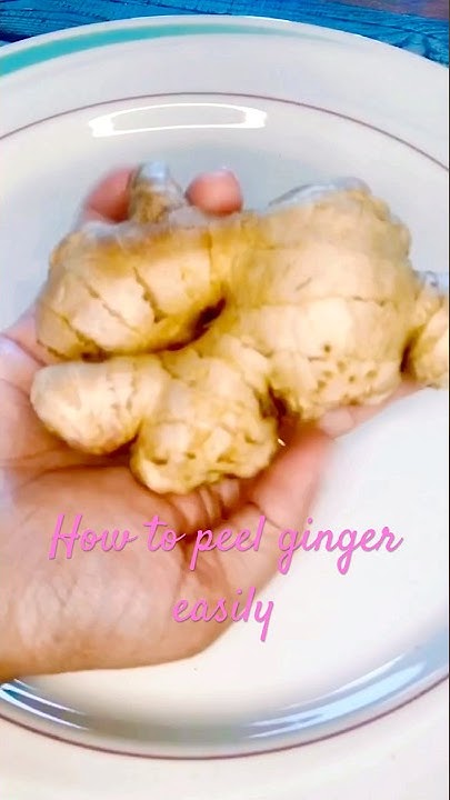 How to peel ginger easily - kitchen hack #shorts - YouTube
