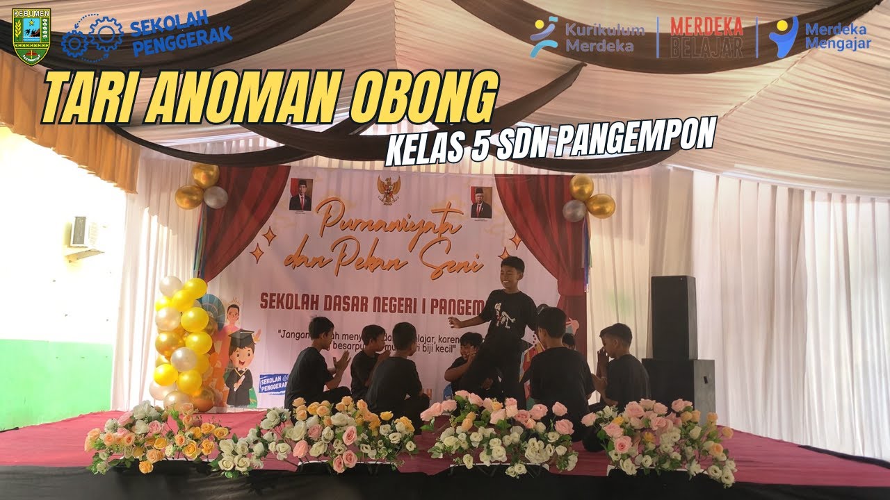 Penampilan Tari Anoman Obong Kelas 5 Putra SDN Pangempon - YouTube