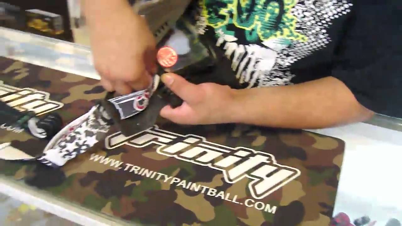 jt strap installation, trinitypaintball.com. trinity paintball, bad habitz paintball inc - YouTube