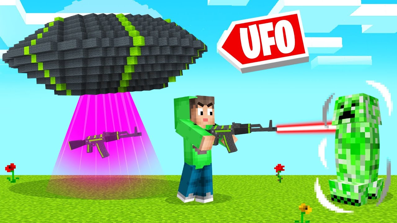 *NEW* ALIEN WEAPONS In MINECRAFT! (Insane) - YouTube