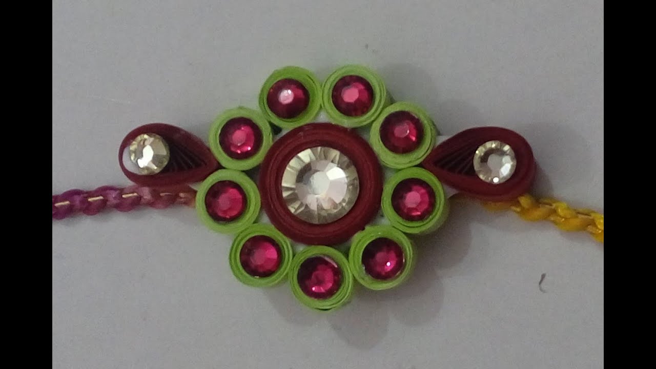 How To Make Rakhi At Home - YouTube