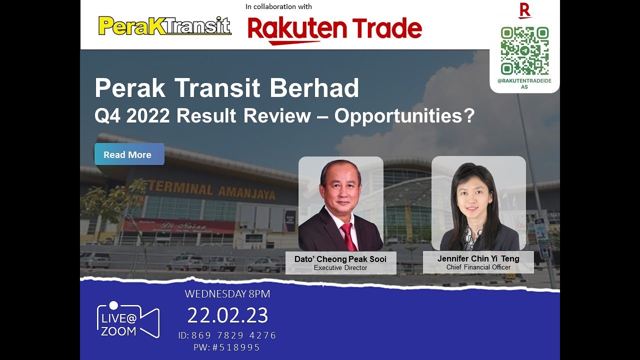 Rakuten Trade Ideas 🎯 Webinar - Perak Transit Bhd Q4 2022 Result Review ...