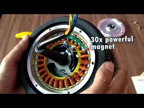 what inside Hoverboard wheel motor - YouTube