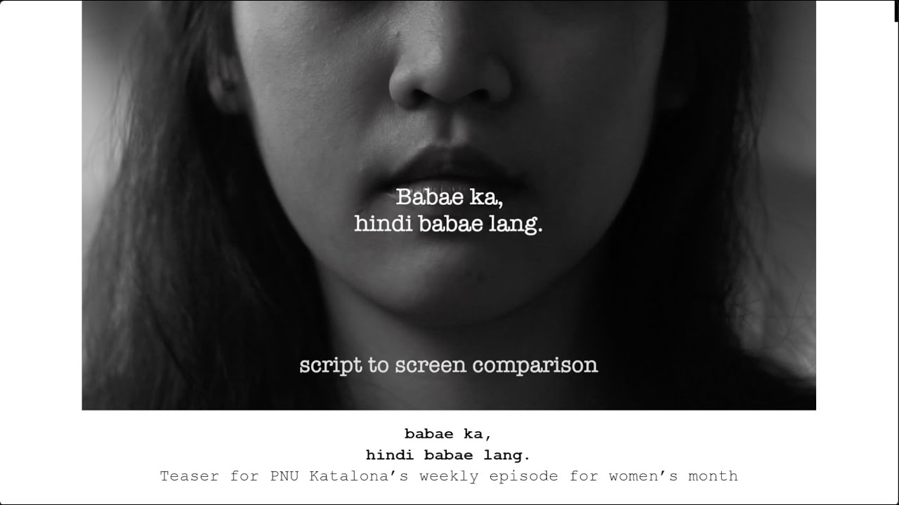 script to screen comparison | Babae ka, hindi babae lang - YouTube