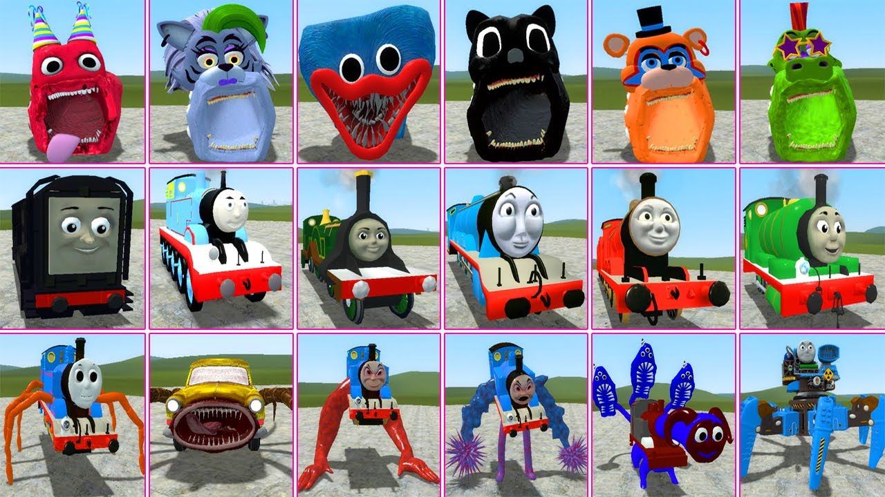 ALL MONSTER THOMAS TRAIN AND FRIENDS VS ALL TRAIN EATER ( BANBAN, JUMBO ...