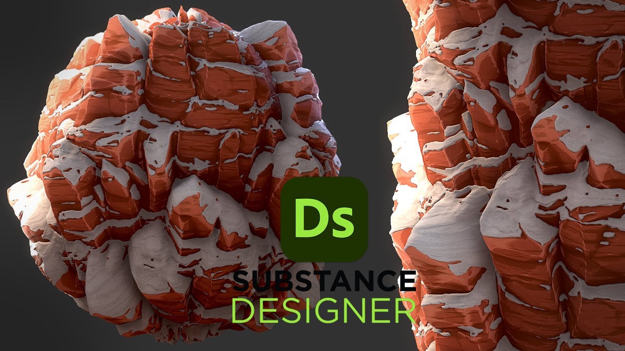 Stylized Mountain Rock - Substance 3D Designer - YouTube
