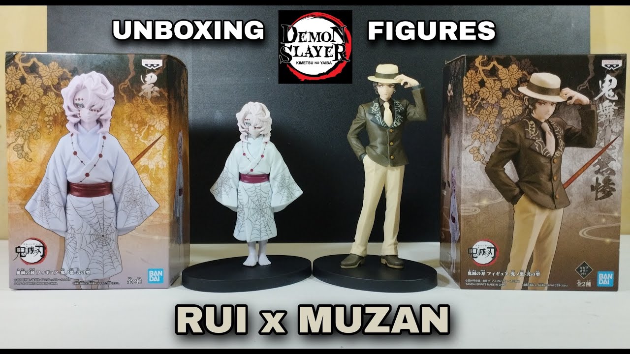 Unboxing Demon Slayer Sepia Color Figures - Rui and Muzan (Banpresto ...