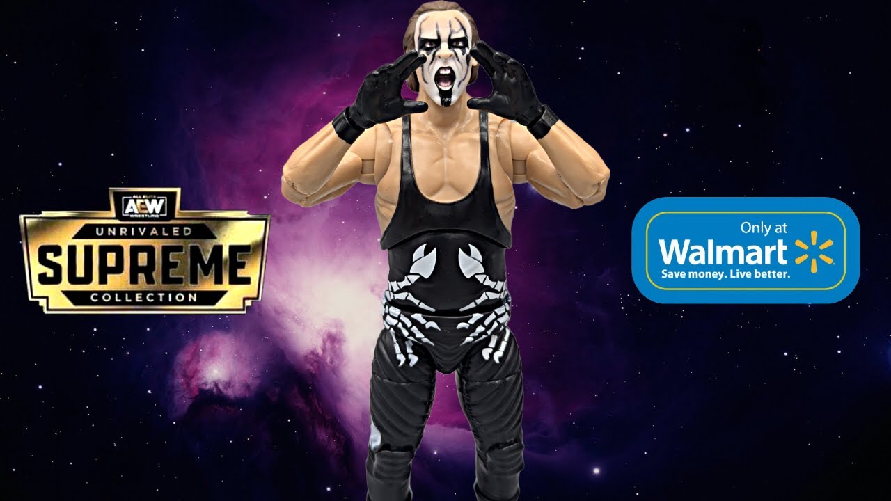 AEW JAZWARES SUPREME STING FIGURE REVIEW LIVE STREAM - YouTube