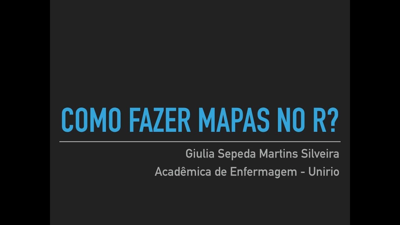 Como Fazer Mapas No R? - YouTube