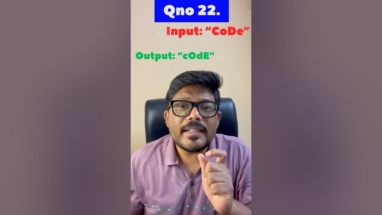 #22 Swap case of a string|python interview prep #python #interview # ...