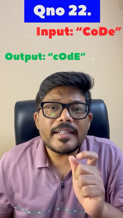 #22 Swap case of a string|python interview prep #python #interview # ...