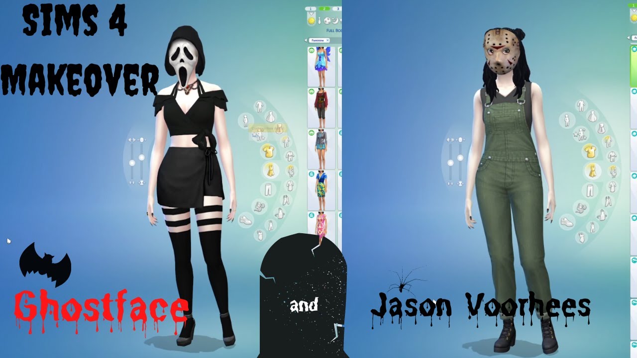 Ghostface and Jason Voorhees Sims 4 makeovers (plus a surprise ...