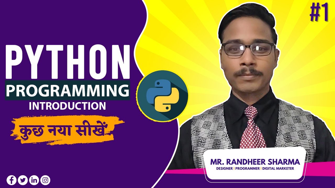 What Is Python Introduction Hindienglish Educationtechera Python Tutorial Beginner