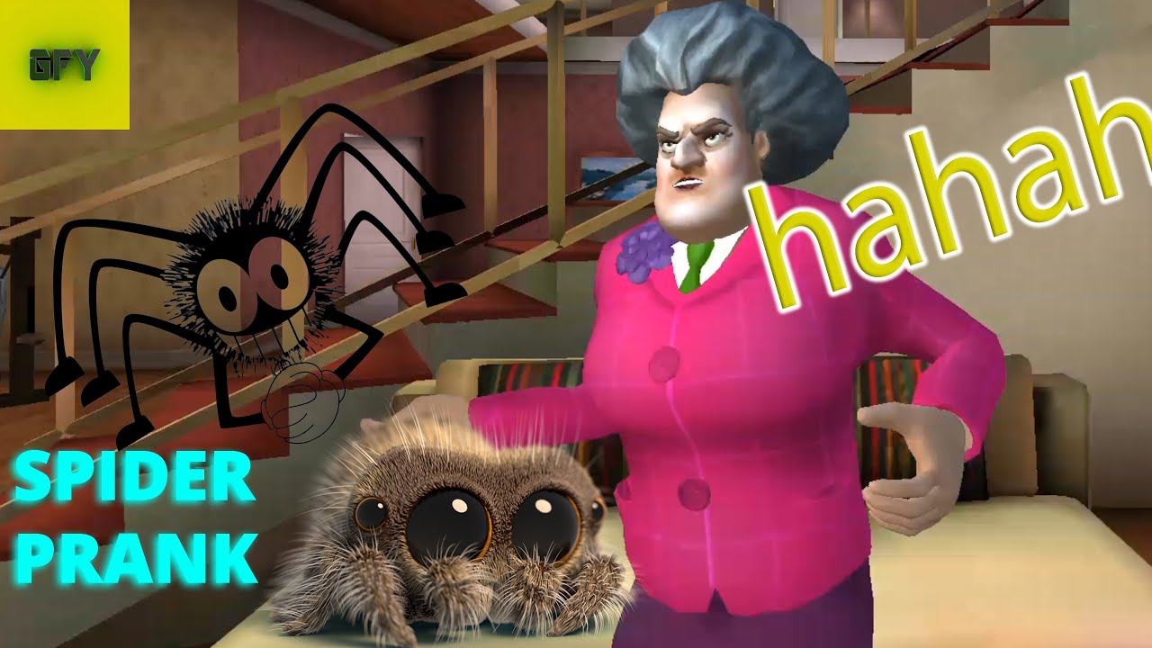 Scary Teacher 3D Miss Spider Prank Gameplay Ep.1 iOS/ANDROID - YouTube