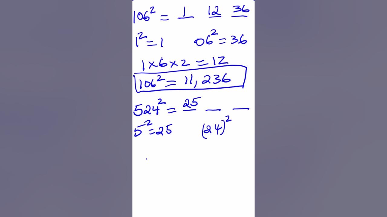 How to Square Any 3 Digit Number in Seconds - YouTube