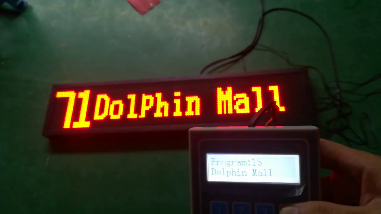 TS BUS LED DESTINATION DISPLAY SCREEN SIGN BOARD - YouTube