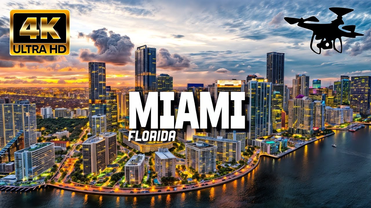 Miami, Florida In 4K By Drone - Amazing View Of Miami, Florida - YouTube
