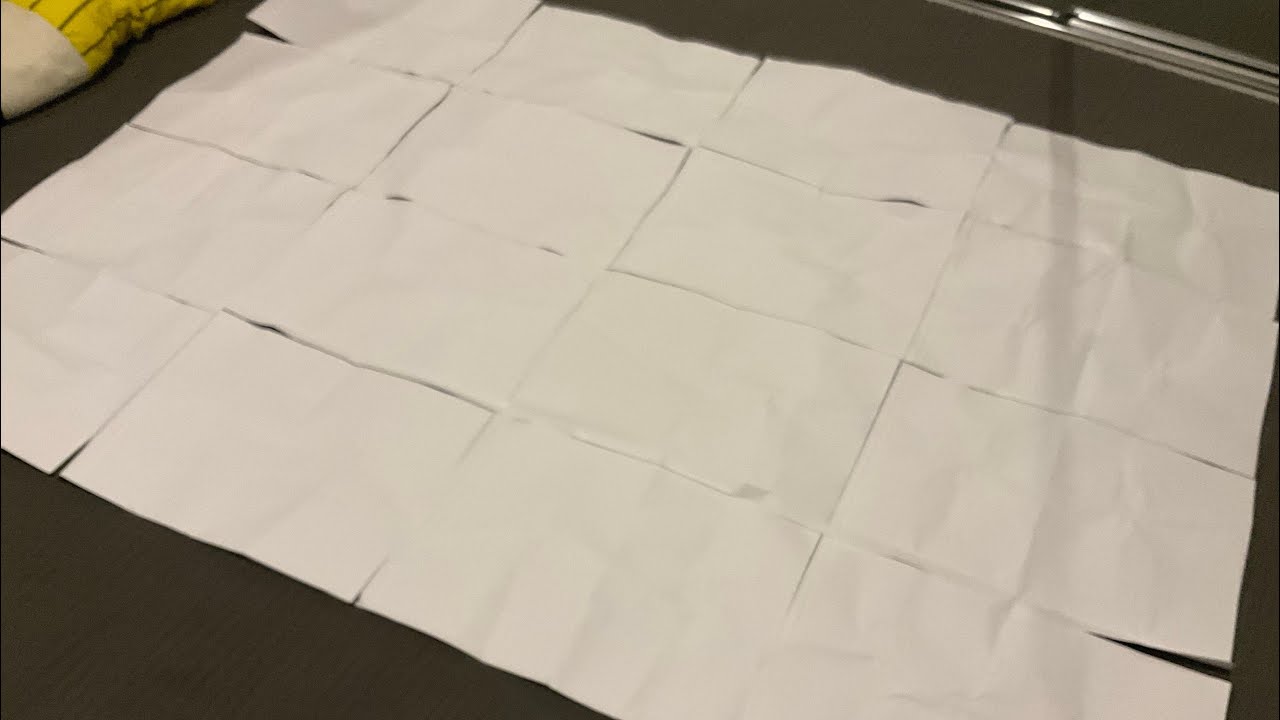 Does This Huge Piece Of Paper Follow The 7 Fold Rule? - YouTube