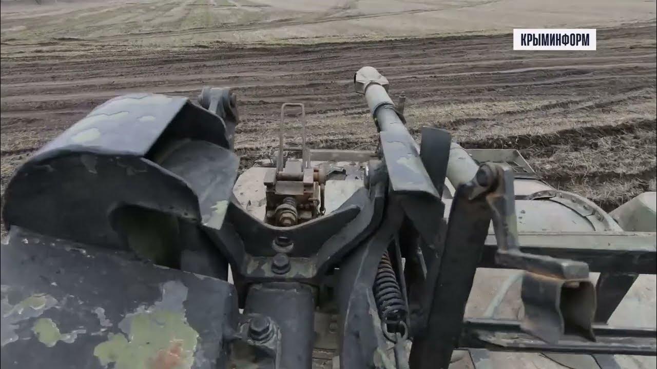 Боевая работа самоходной гаубицы «Акация» в зоне СВО - YouTube