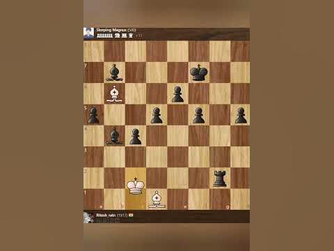 I DEFEATED chess.com bot Sleeping Magnus with just two bishops #chess #chessgame - YouTube