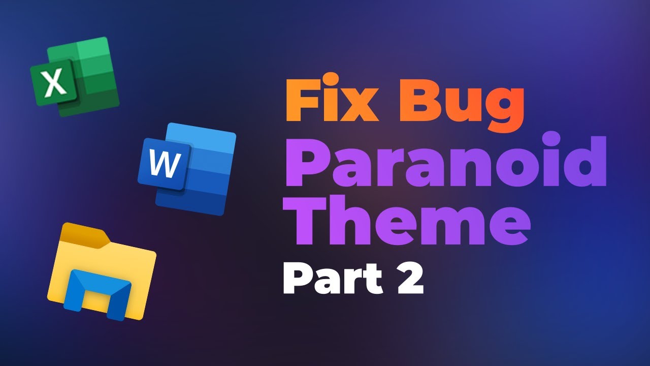 Part 2 Memperbaiki Bug Tema Paranoid | Fix Bug Paranoid Theme - YouTube