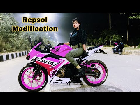 Repsol New Modification || Rider girl Sakira Sahrin Dipa || Repsol Girl ...