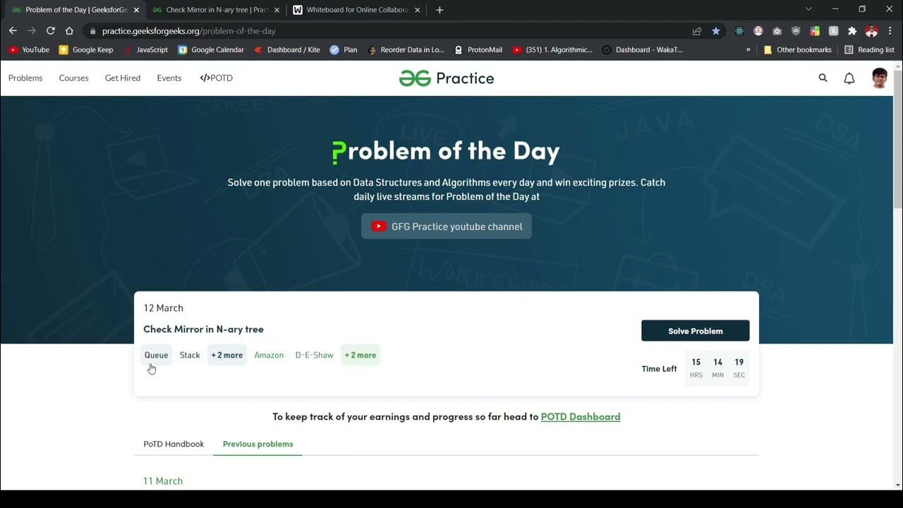 GFG | POTD | Check Mirror in N-ary tree - YouTube