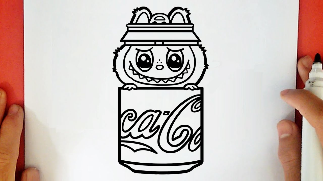 लाबुबू कोका-कोला क्यूट कैसे बनाएं | HOW TO DRAW CUTE LABUBU COCA-COLA ...