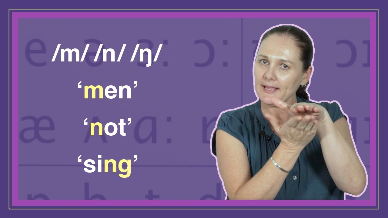 English Pronunciation 32: The /m/, /n/ and /ŋ/ sounds - YouTube